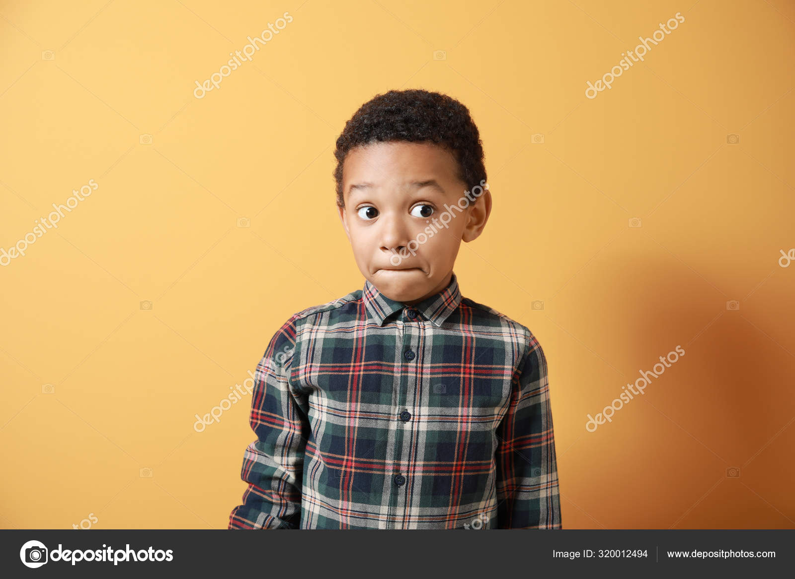Confused Black Child