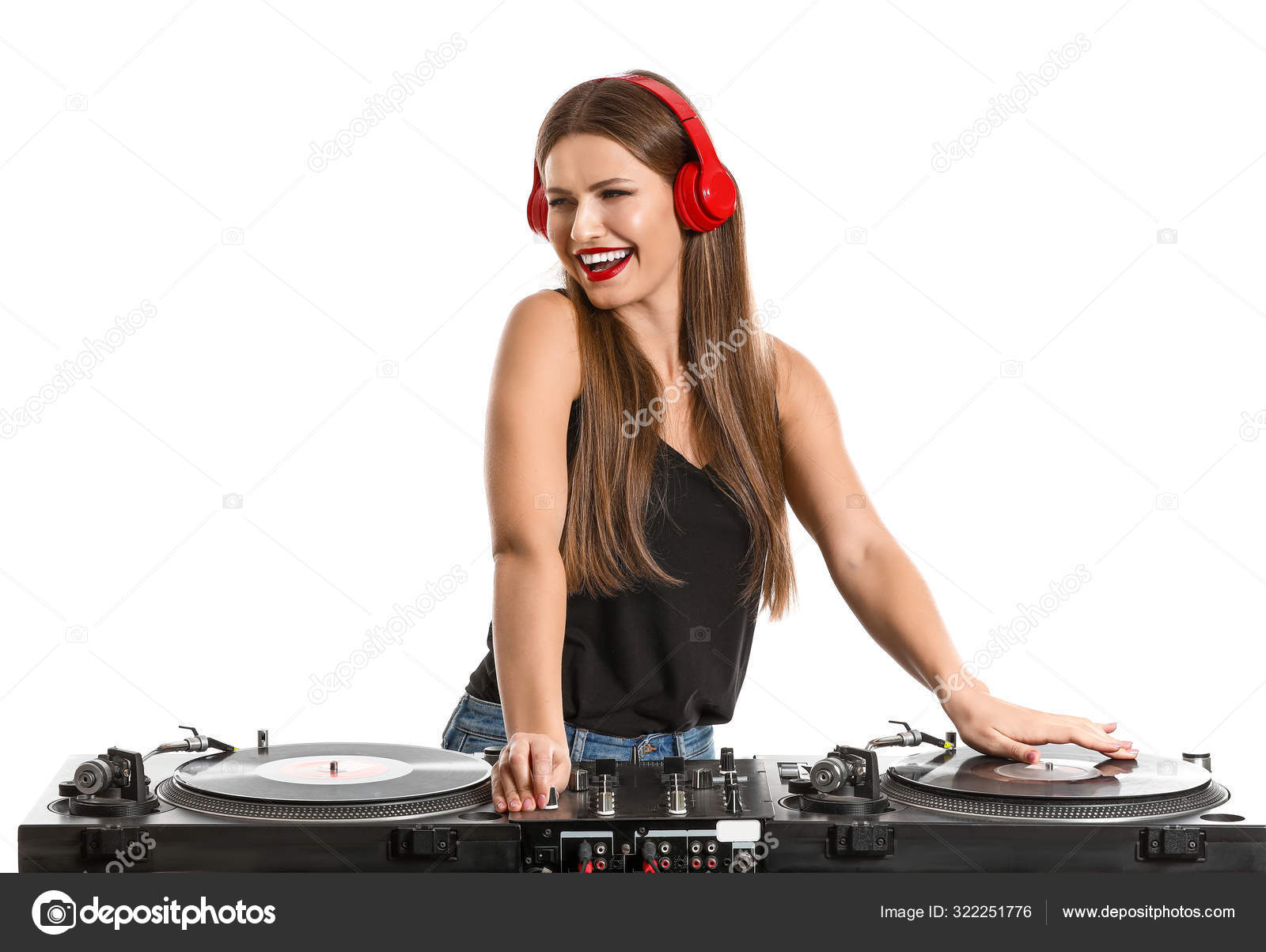 White Dj Background