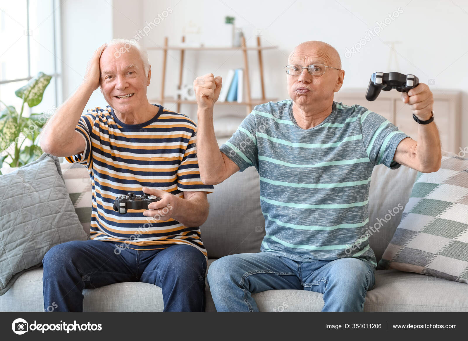 Old People Playing Video Games