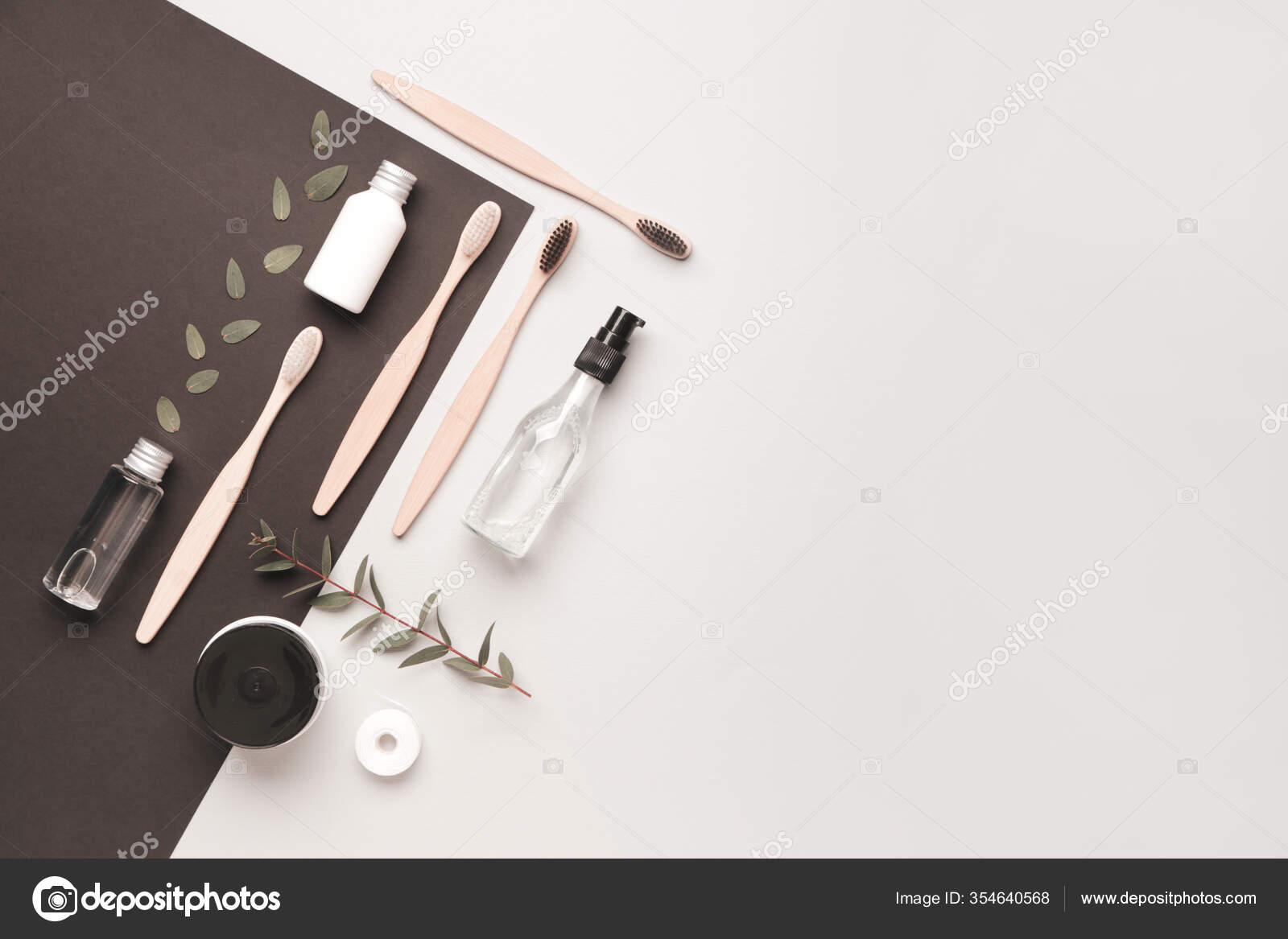 Set Oral Hygiene White Background Stock Photo by ©serezniy 354640568
