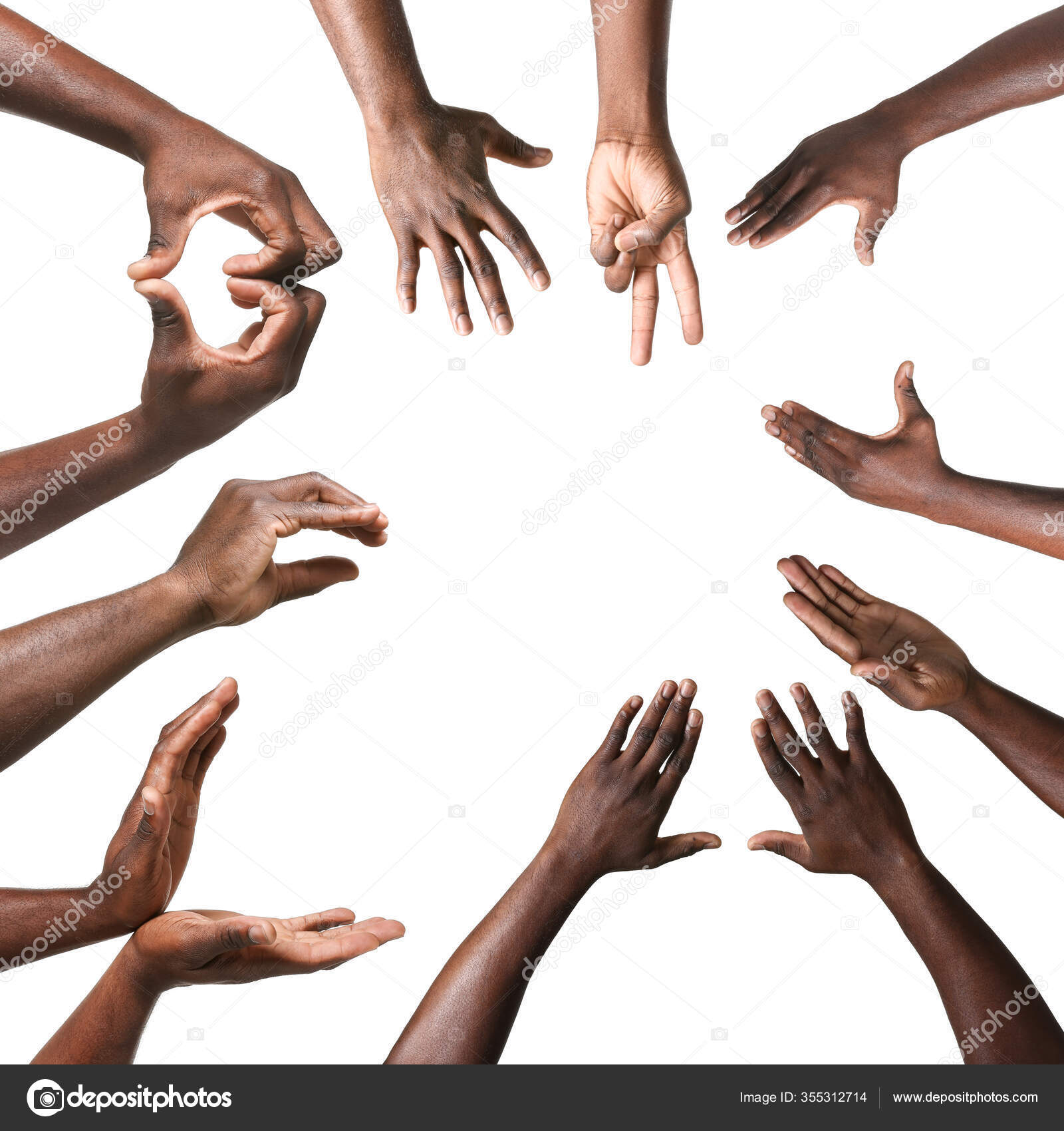 African American Hand Reaching