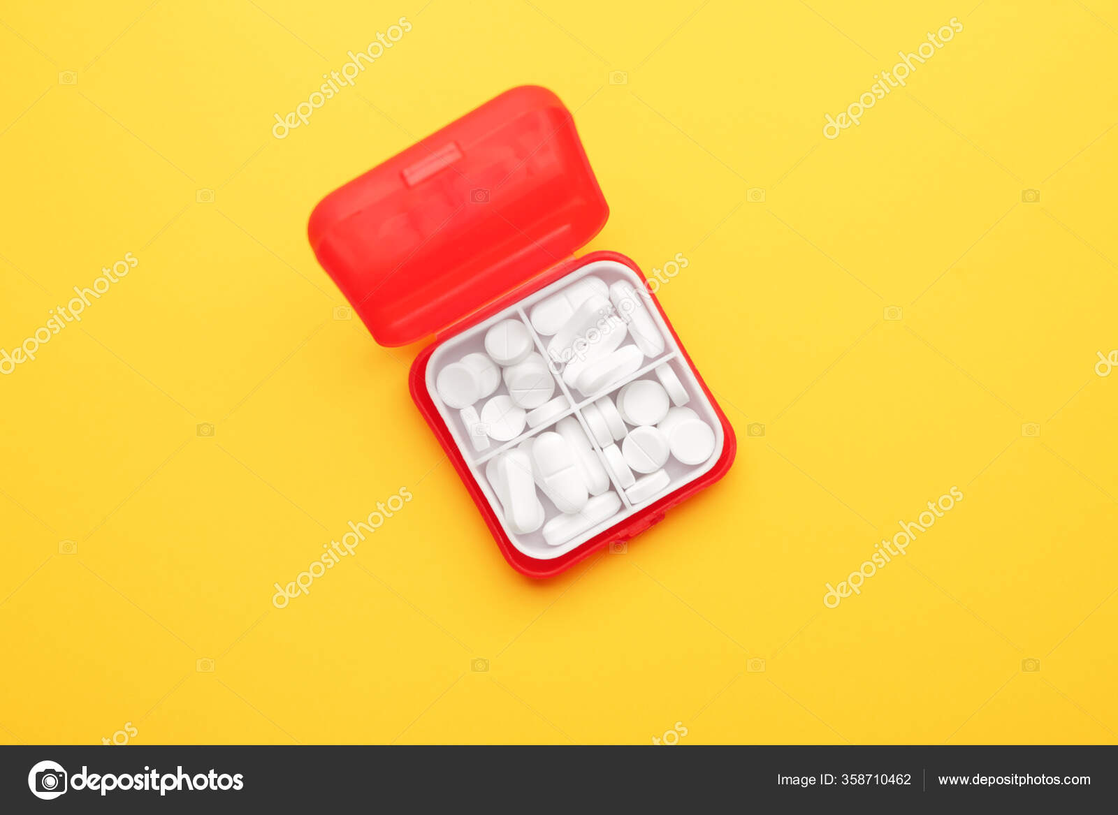 Container Pills Color Background Stock Photo by ©serezniy 358710462
