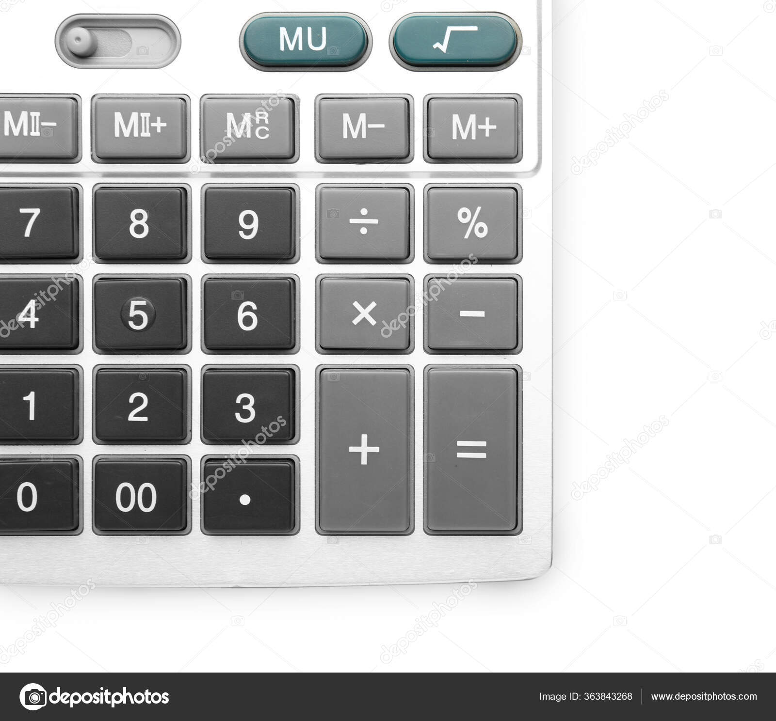 Modern Calculator White Background — Stock Photo © serezniy #363843268