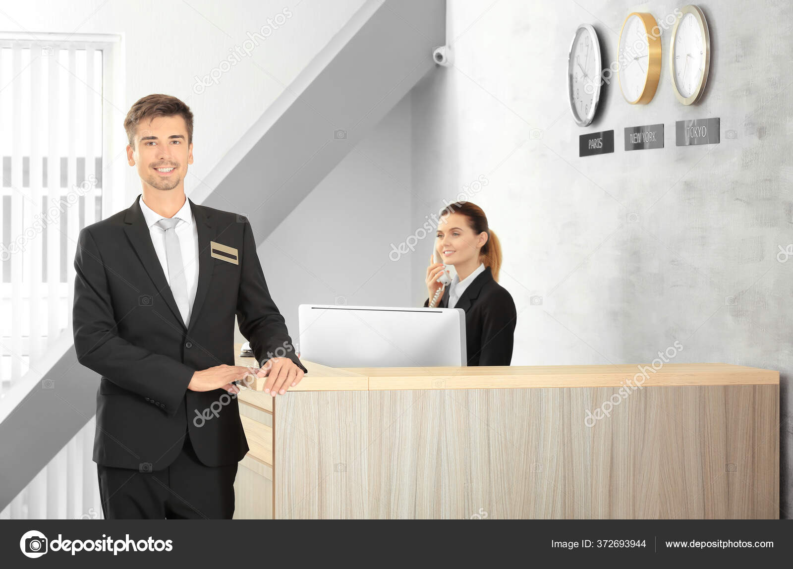 Male Hotel Receptionist