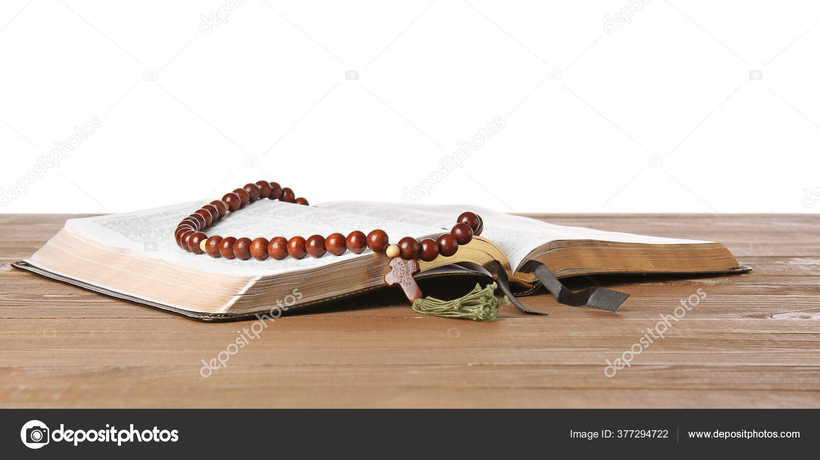 Holy Bible Table White Background Stock Photo by ©serezniy 377294722