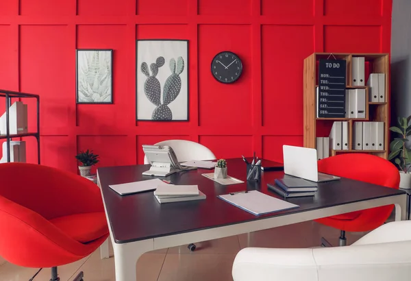 Red office interior Stock Photos, Royalty Free Red office interior ...