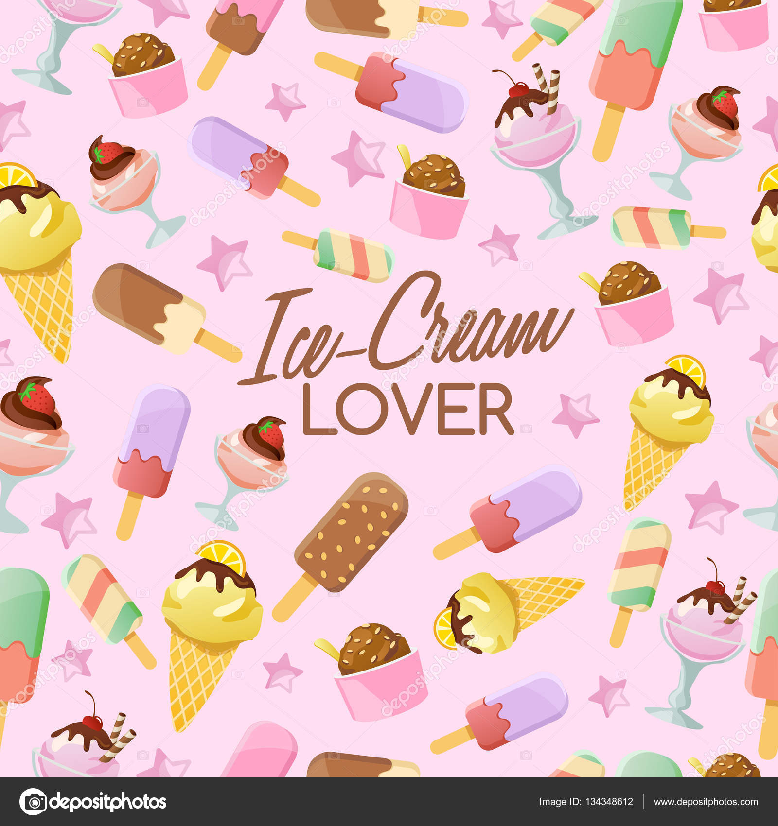 Ice-cream Elements : Vector Illustration Stock Vector Image by ©daraon ...