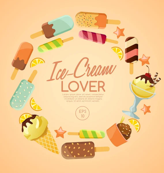 Ice-cream Elements : Vector Illustration Stock Vector Image by ©daraon ...