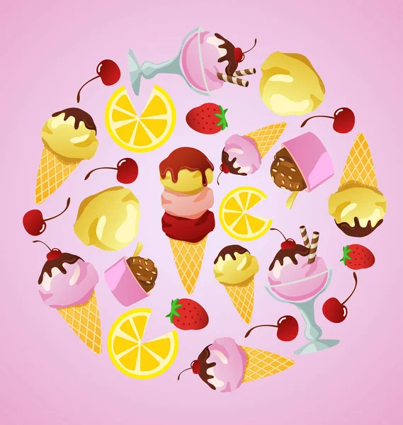 Ice-cream Elements : Vector Illustration Stock Vector Image by ©daraon ...
