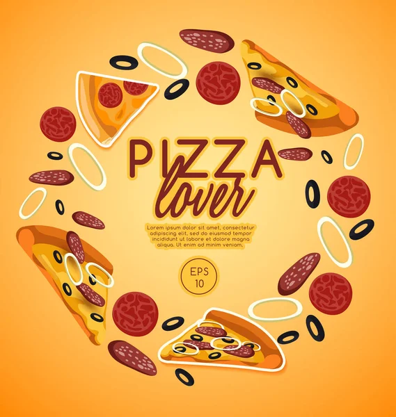 Pizza Elements : Vector Illustration Stock Vector Image by ©daraon ...