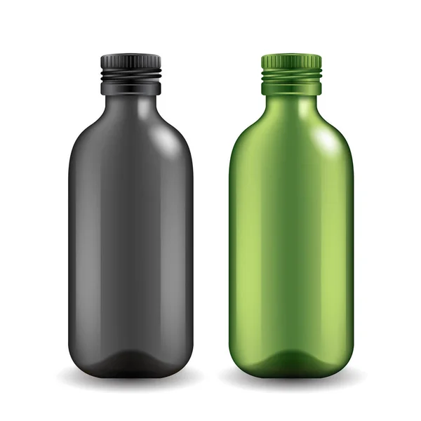Realistic Glass Bottle : Vector Illustration Stock Vector Image by ...