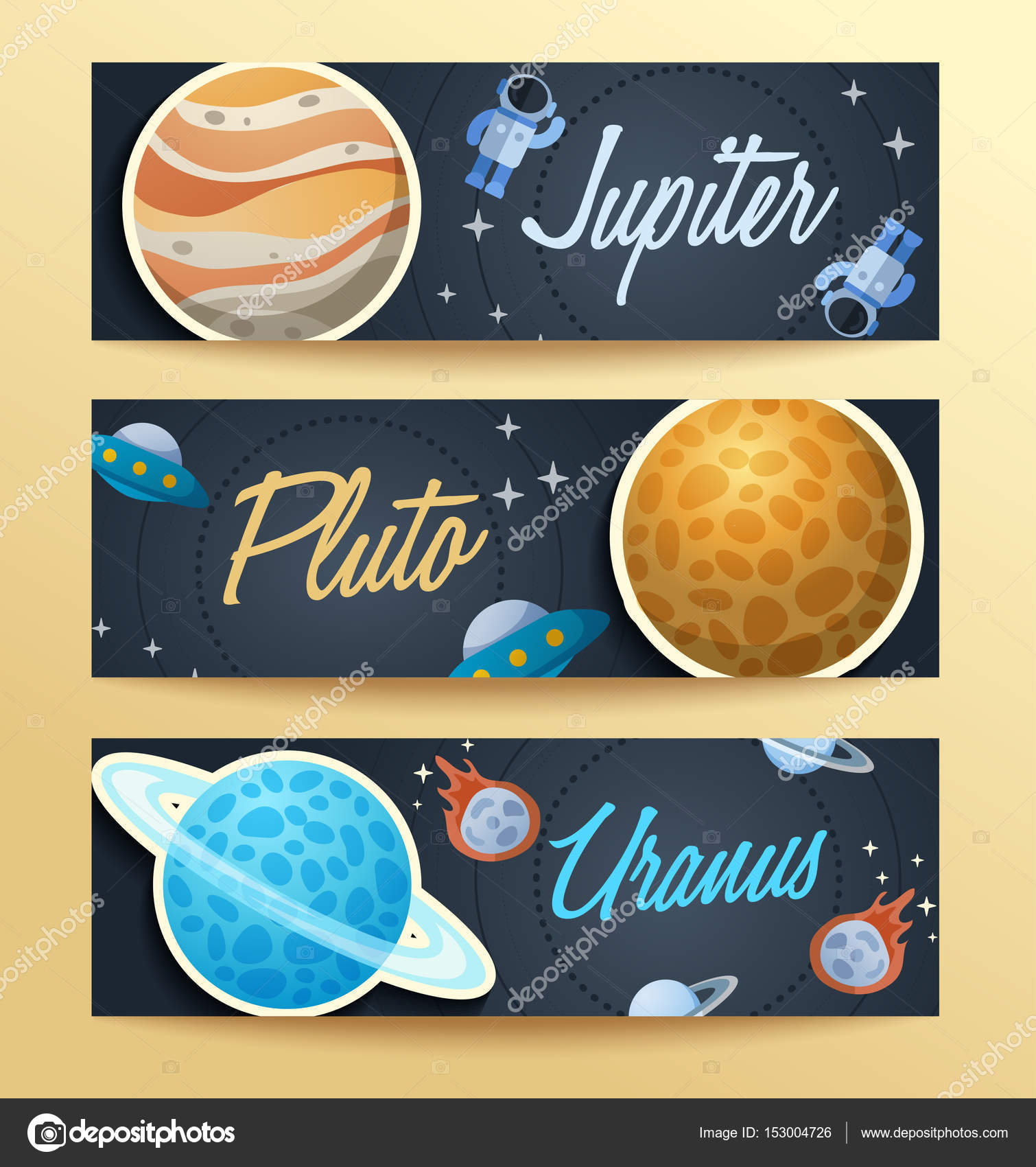 The Solar System Planets : Vector Illustration Stock Vector by ©daraon ... The Solar System Planets : Vector Illustration Stock Vector by ©daraon ...
