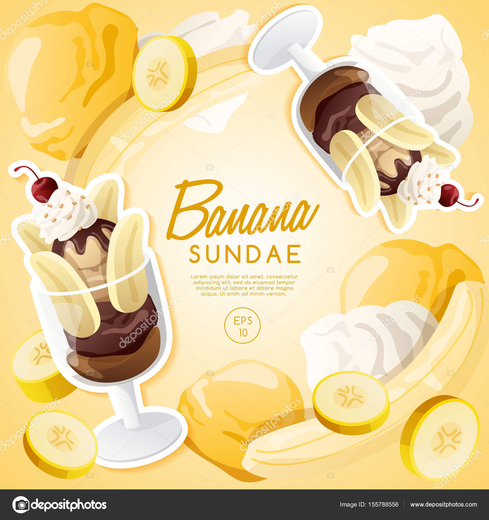 Banana Split Vector