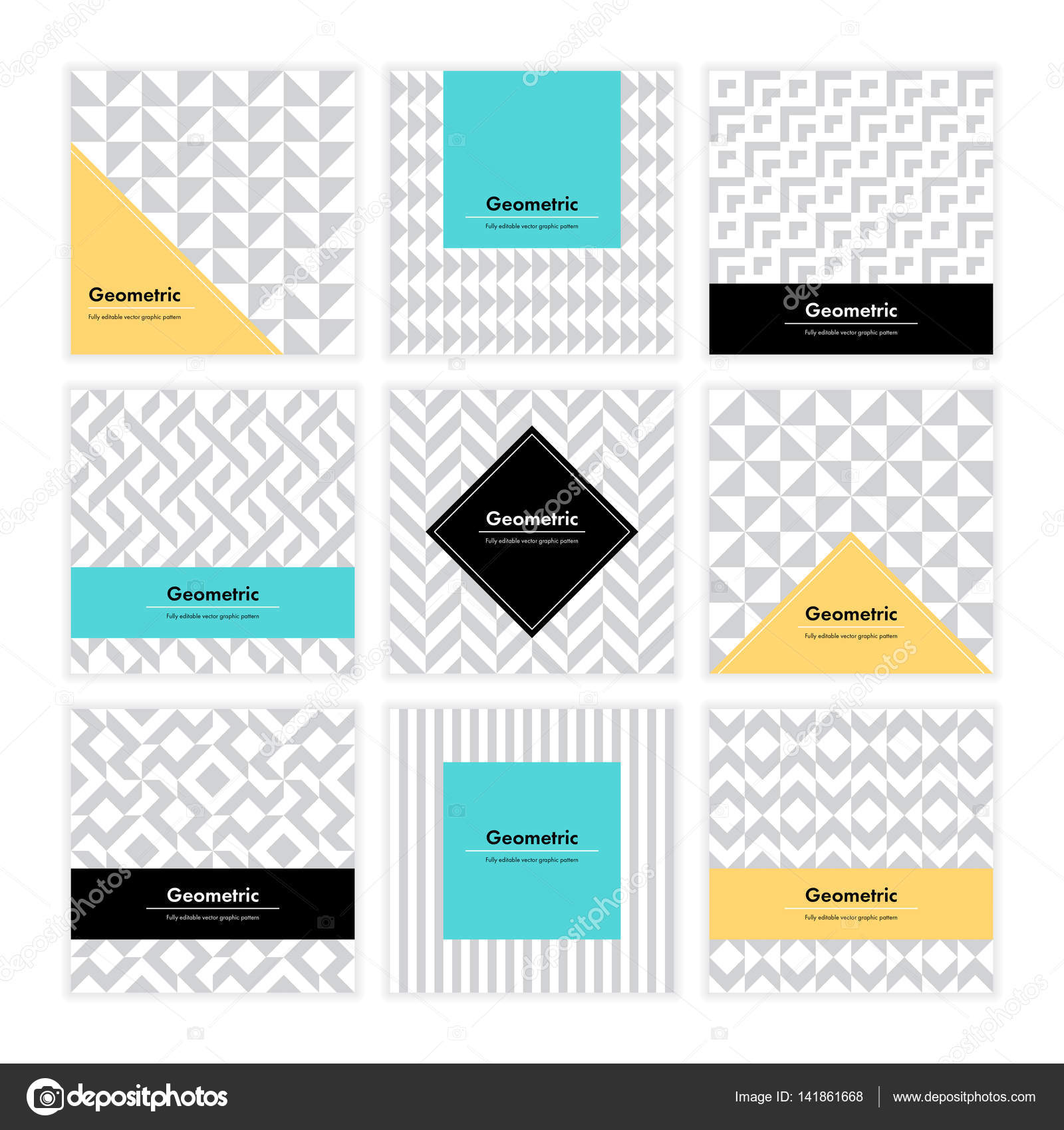 Design of Square cards Stock Vector Image by ©bloomua #141861668