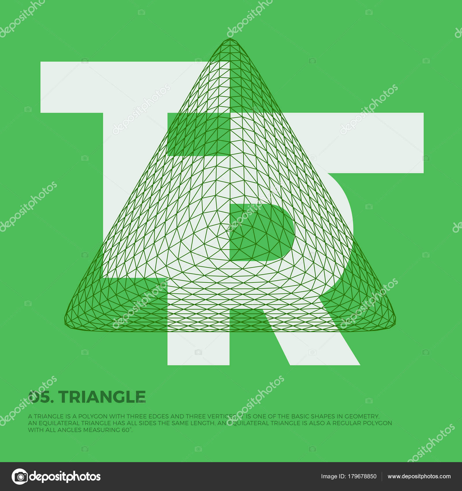 Triangle Typography Poster Illustration Stock Vector Image by ©bloomua ...