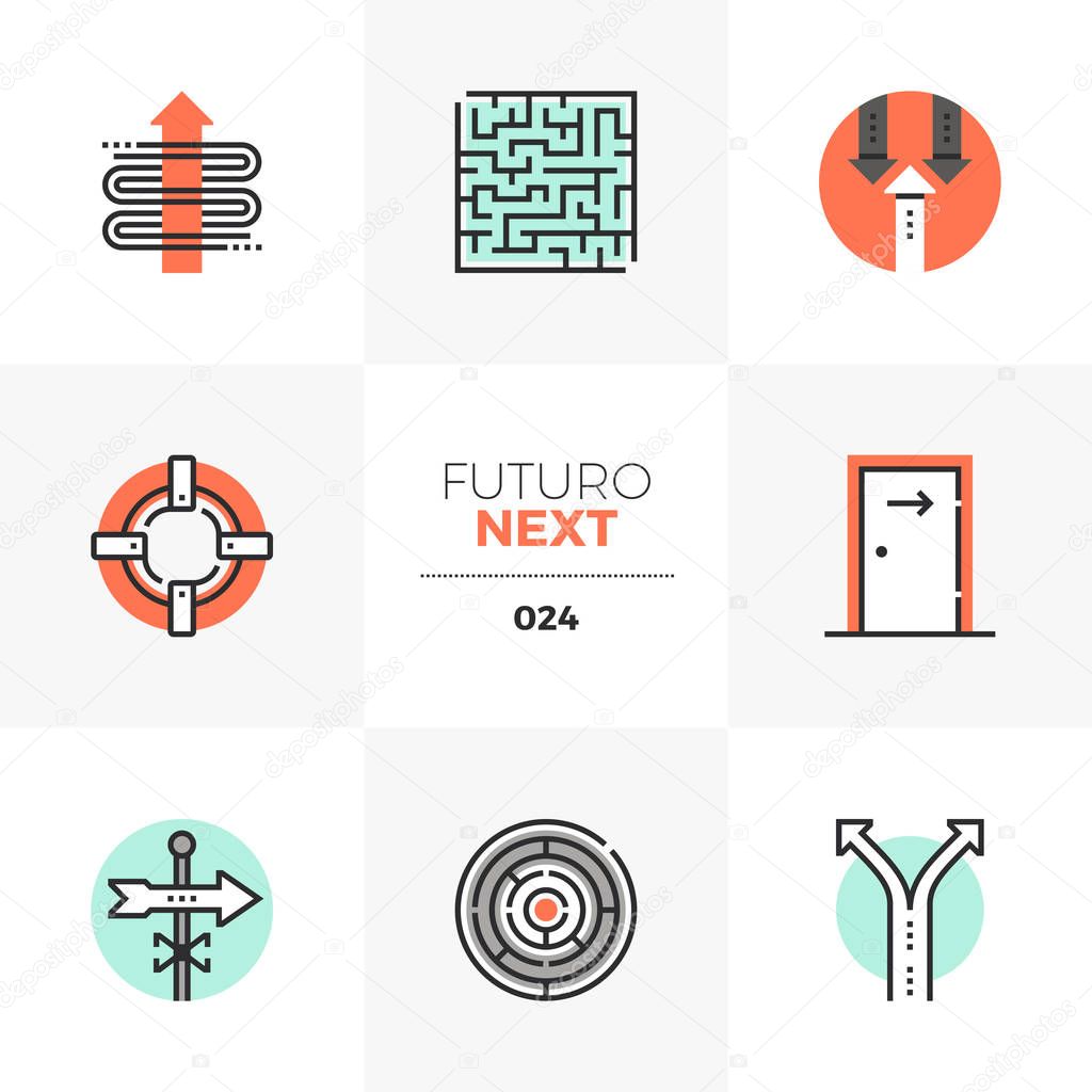 Conceptos de Negocio Futuro Next Iconos 2023