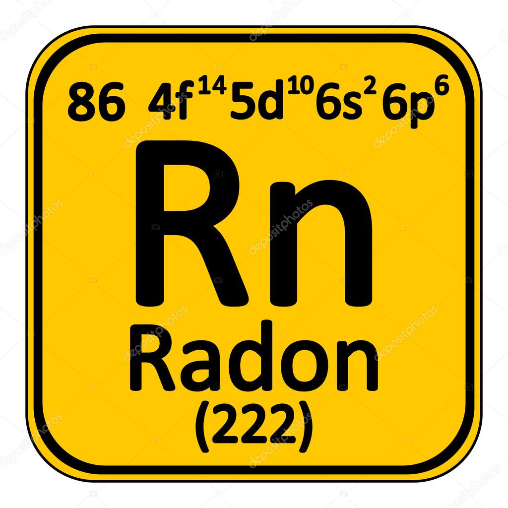 Radon Symbol Periodic Table