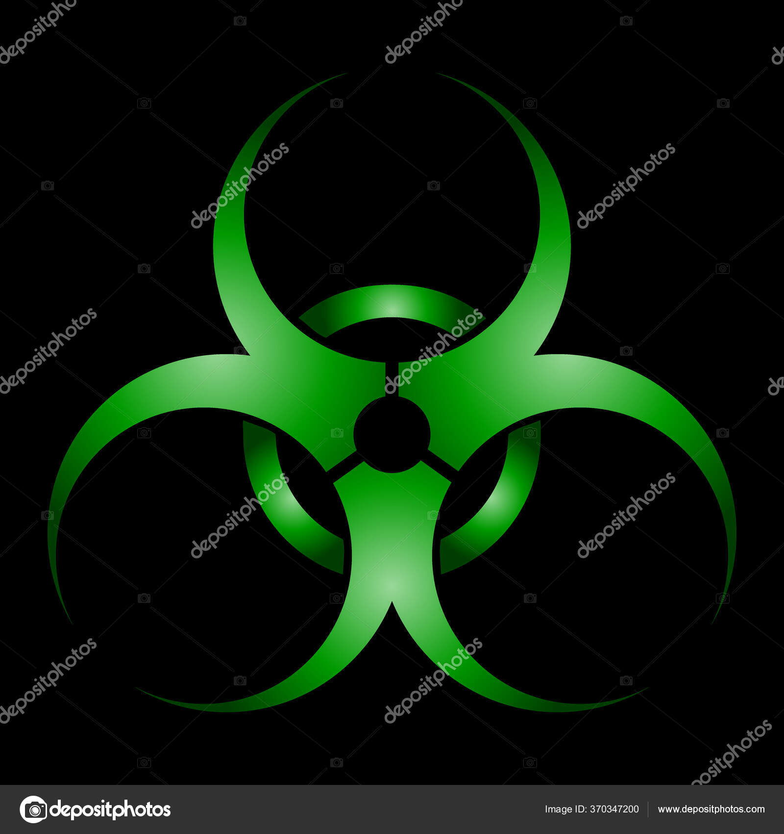 Green Toxic Waste Symbol