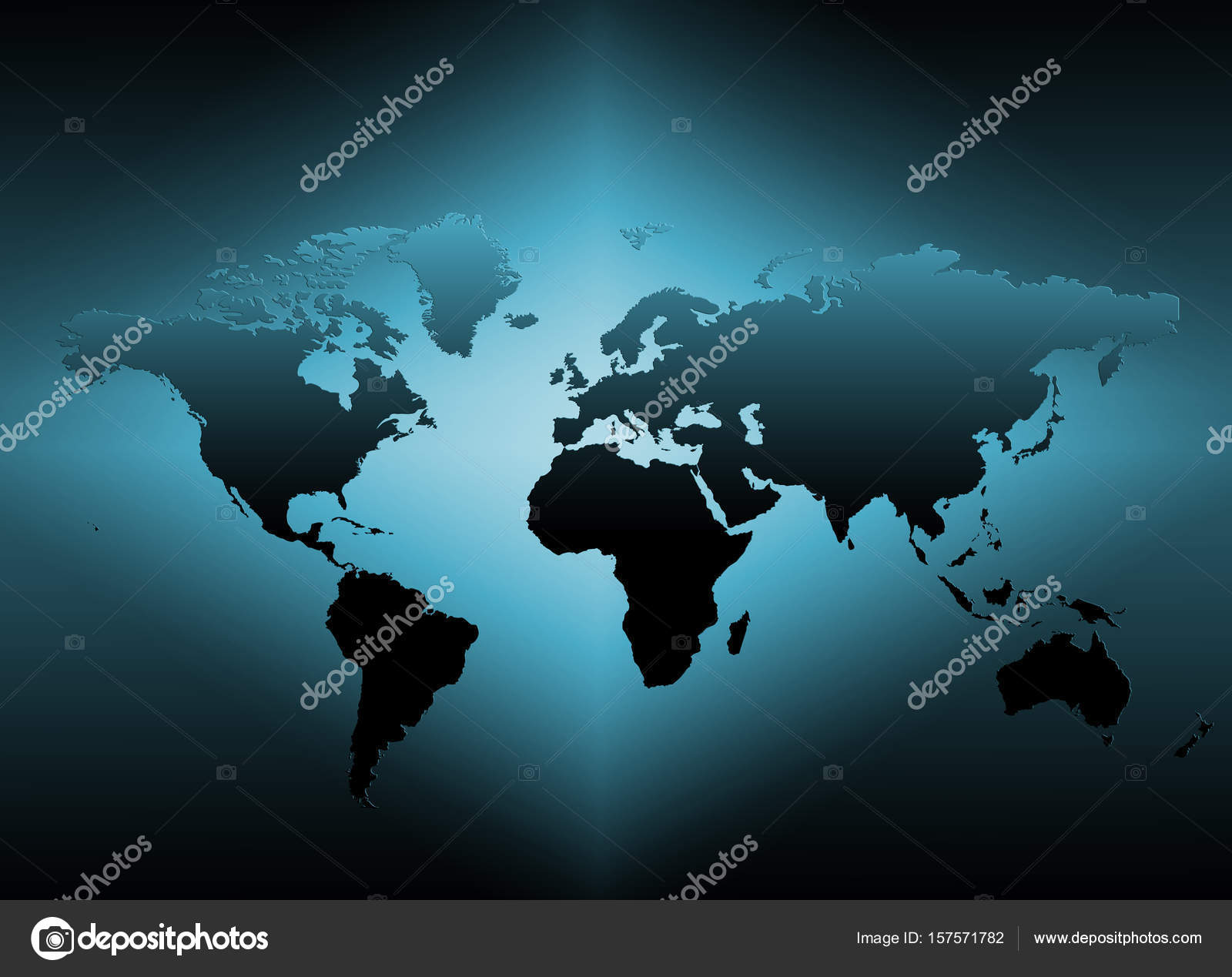 World map. Graph illustration. Stock Photo by ©stori 157571782