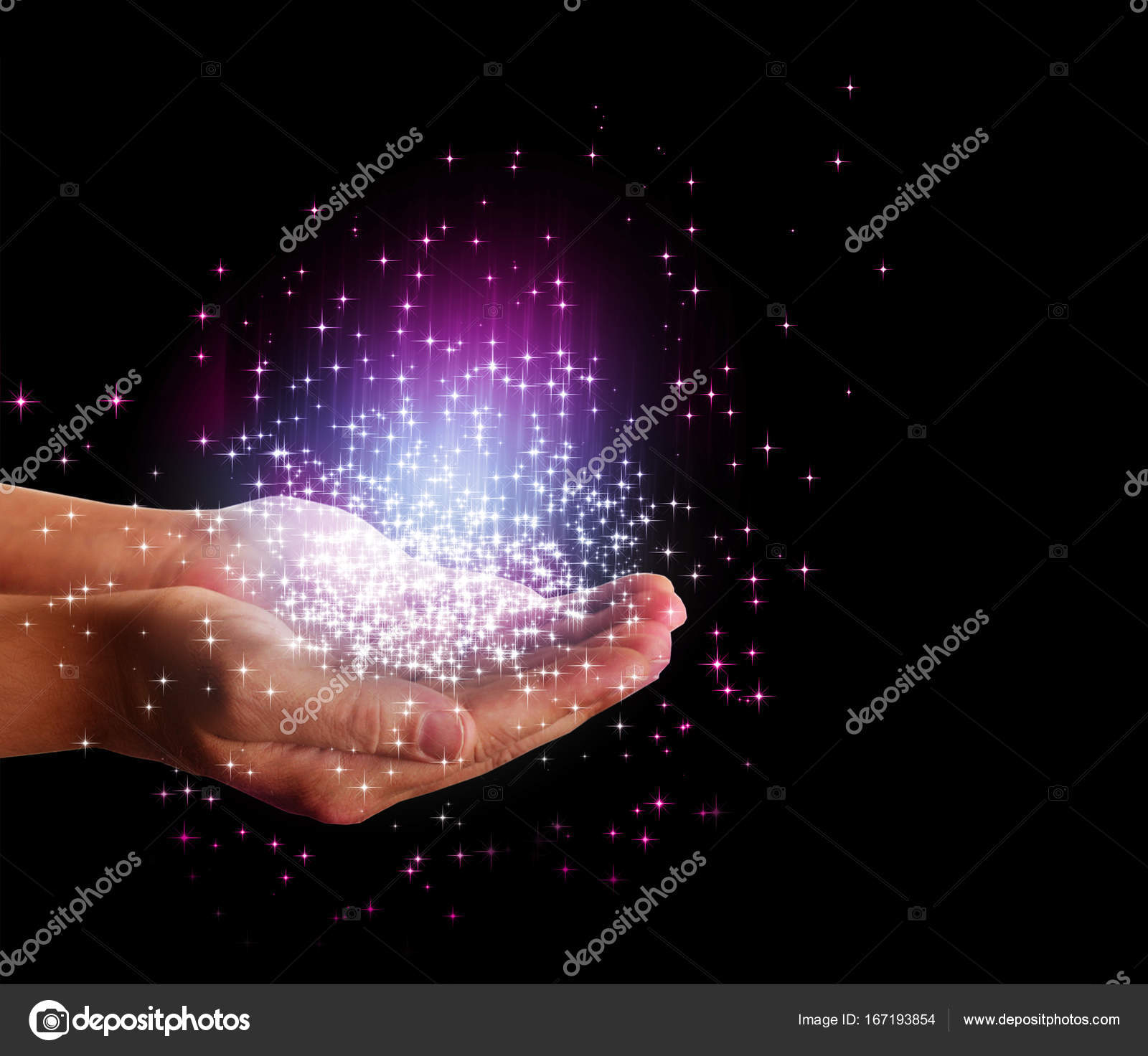 Stars magic in your hands — Stock Photo © stori #167193854