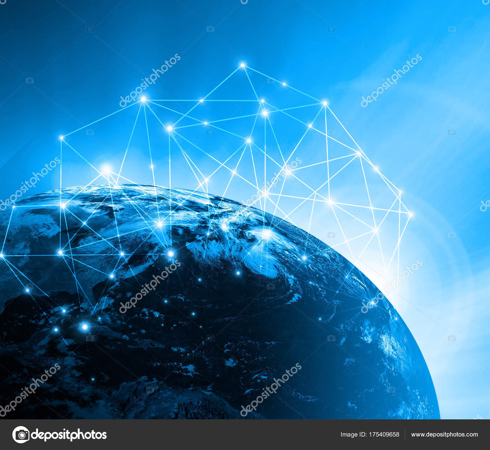 Earth from Space. Best Internet Concept of global business from ...