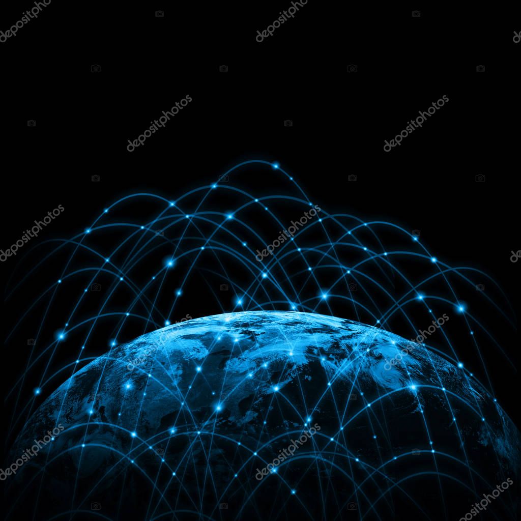 Earth from Space. Best Internet Concept of global business from ...
