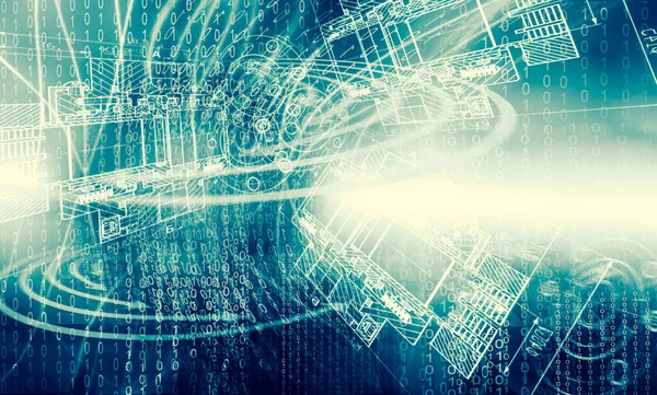 Technological background, Internet concept of global business. Internet ...