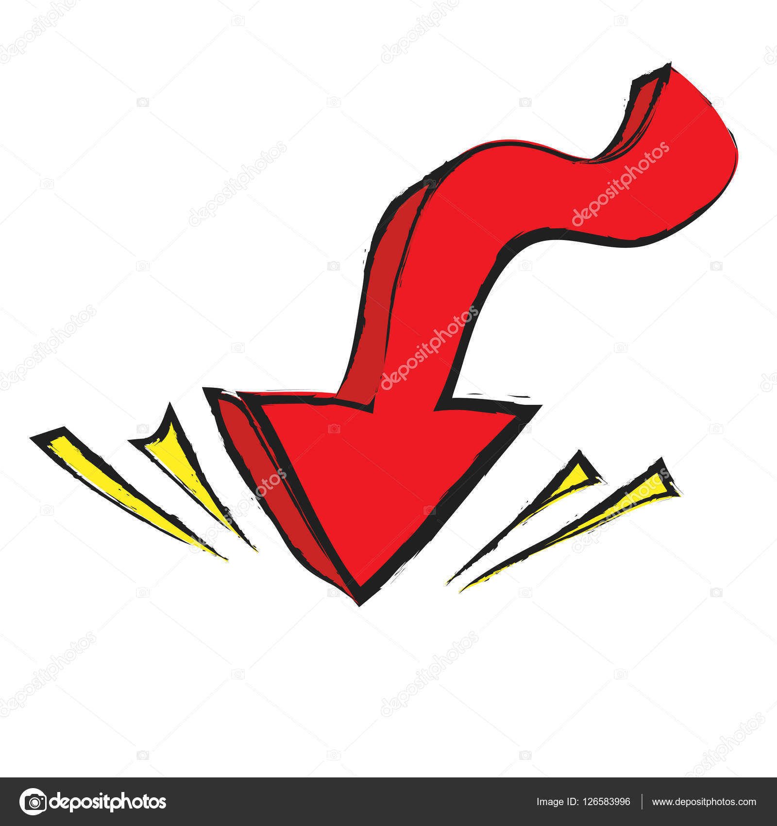 Cartoon Arrows Pointing Up