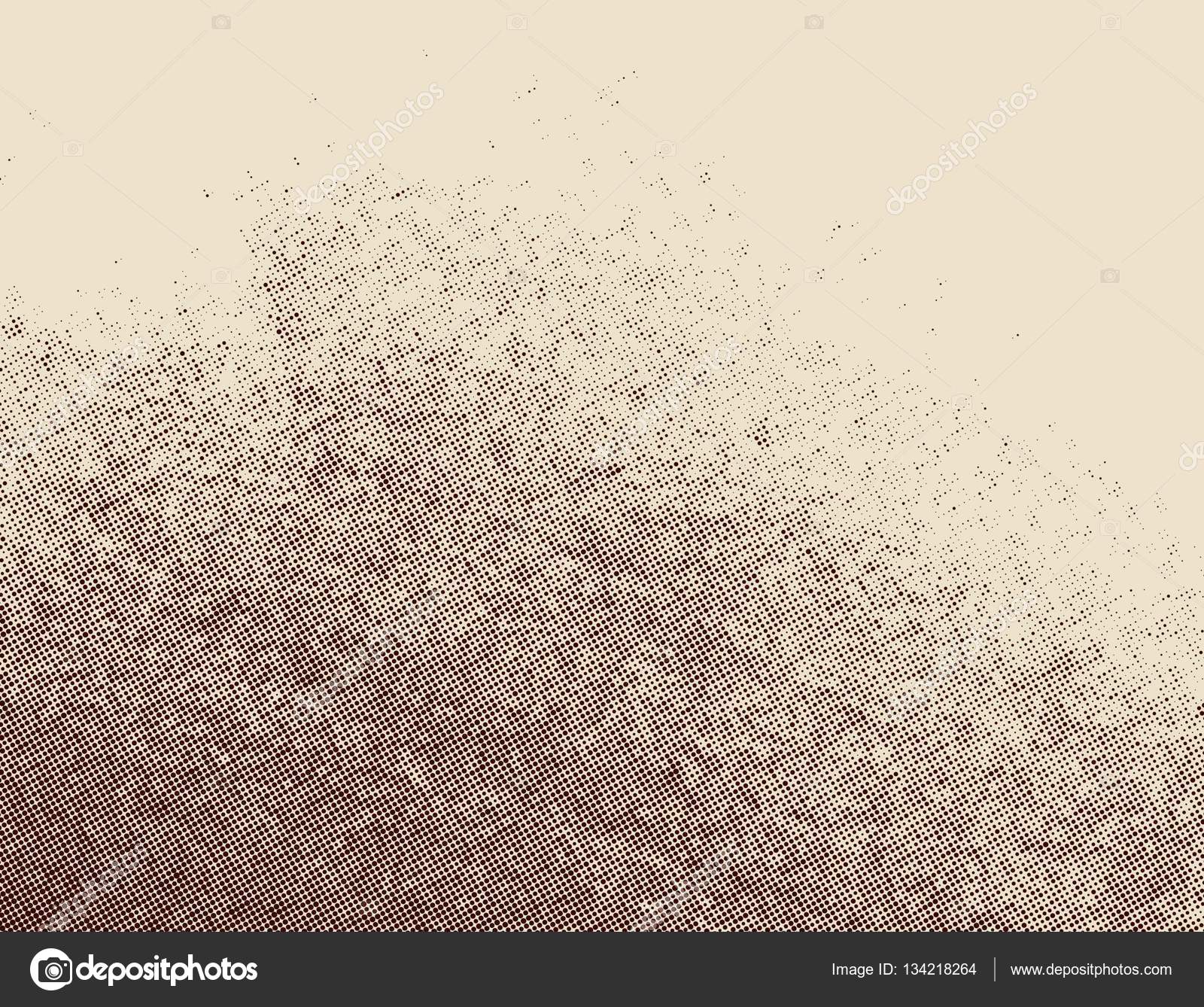 Aged newspaper halftone abstract dotted background and texture — Stock ...