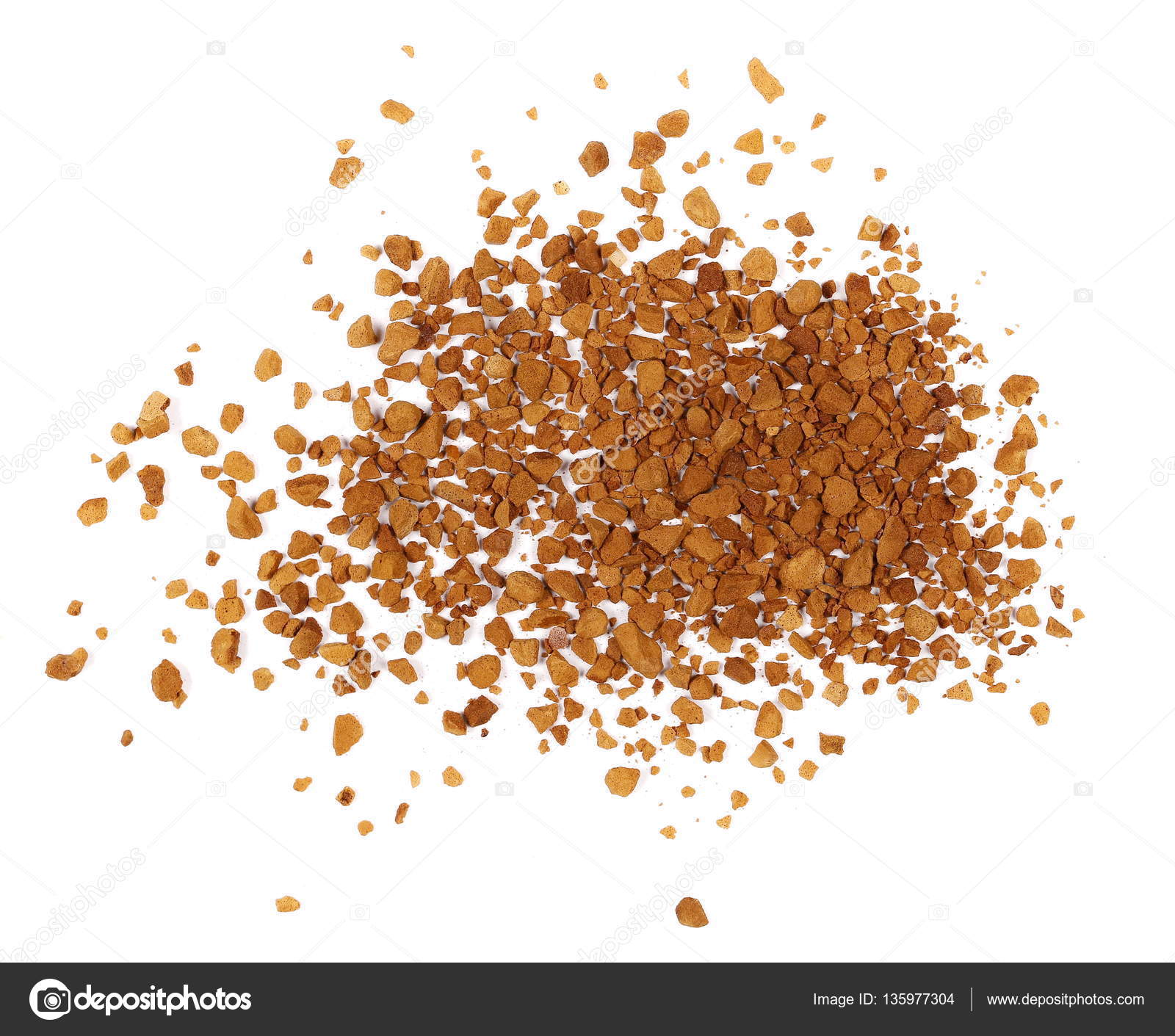 Instant coffee powder isolated on white background and texture Stock ...