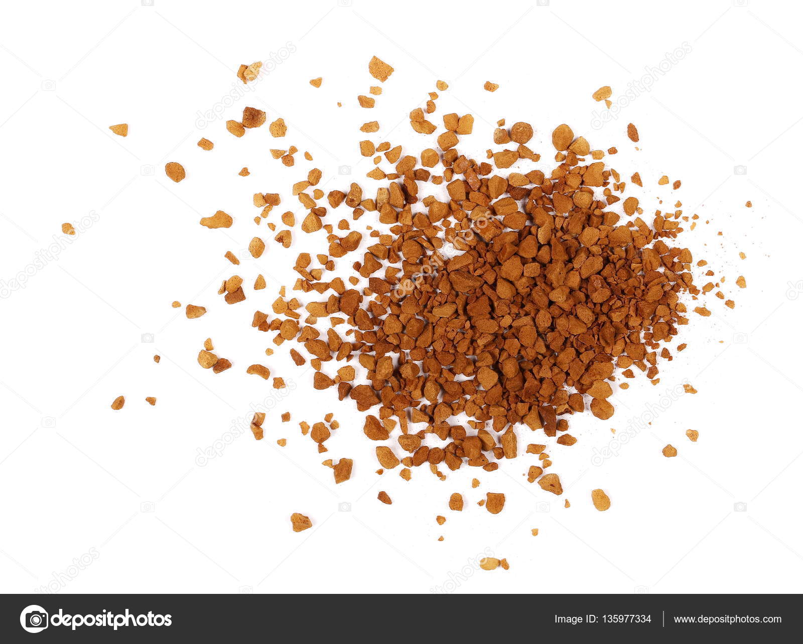 Instant coffee powder isolated on white background and texture Stock ...