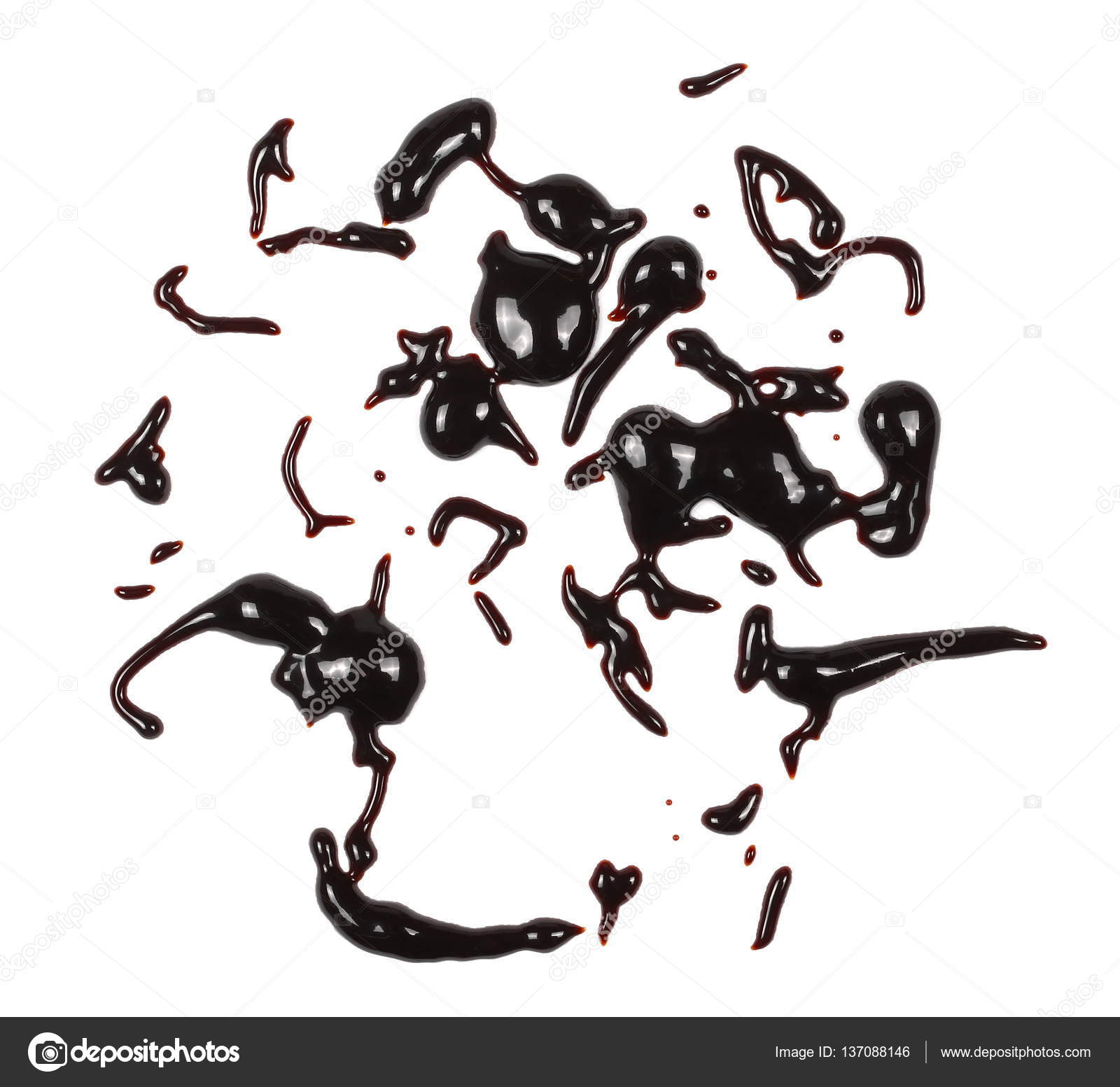 Liquid chocolate isolated on white background Stock Photo by ©dusan964 ...