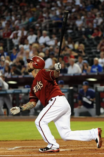 Ryan Roberts bats in an Arizona Diamondbacks game – Stock Editorial ...
