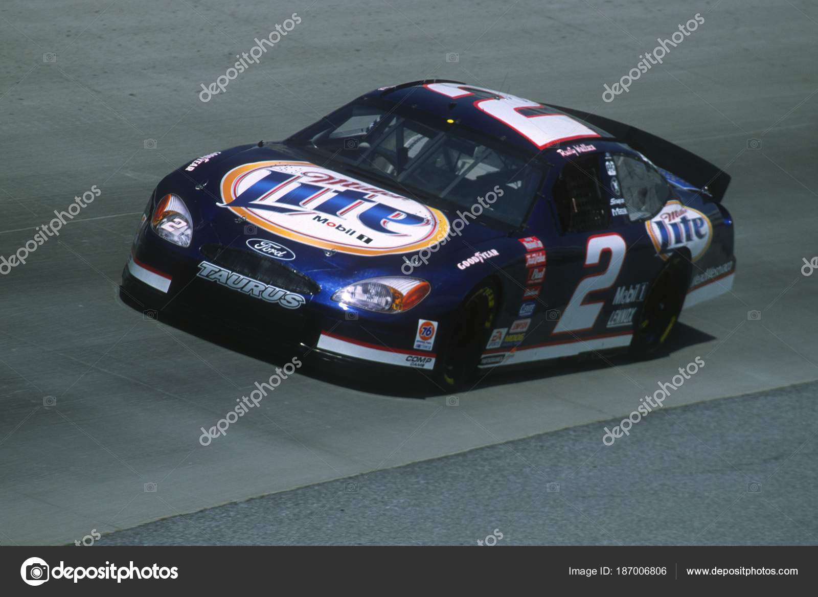 Rusty Wallace Nascar Piloto Coches Carreras — Foto editorial de stock ...