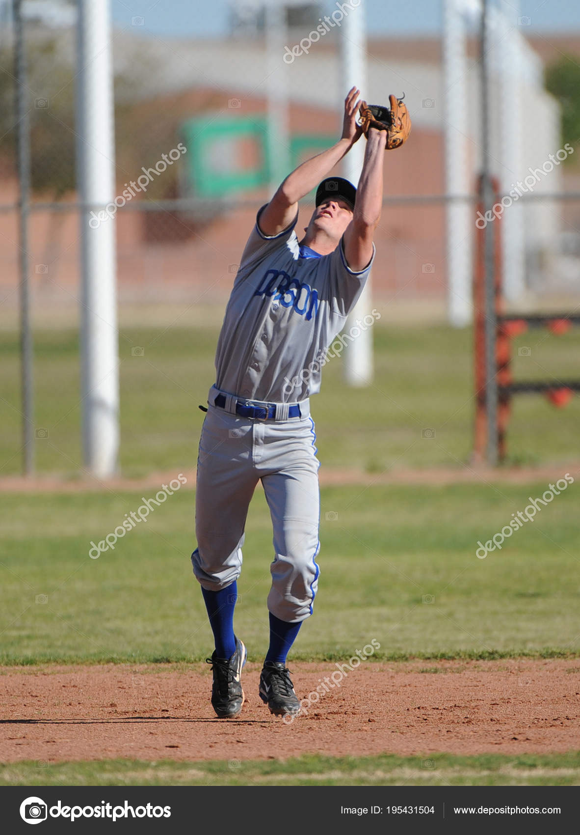 High School Baseball Game Action Being Played East Valley Gilbert ...