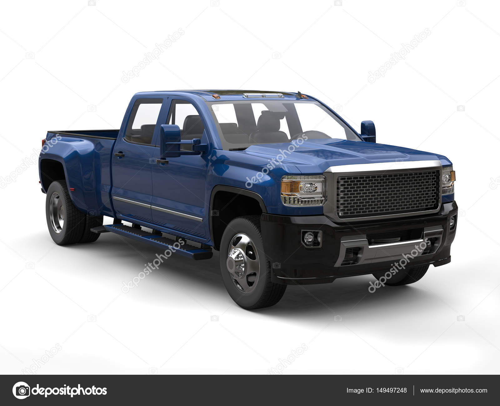 Royal blue pickup truck - studio shot — Stock Photo © Trimitrius #149497248