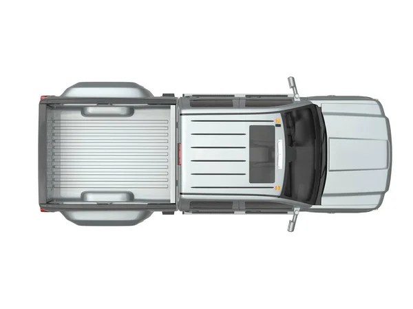 Black modern pick-up truck - top down view — Stock Editorial Photo ...