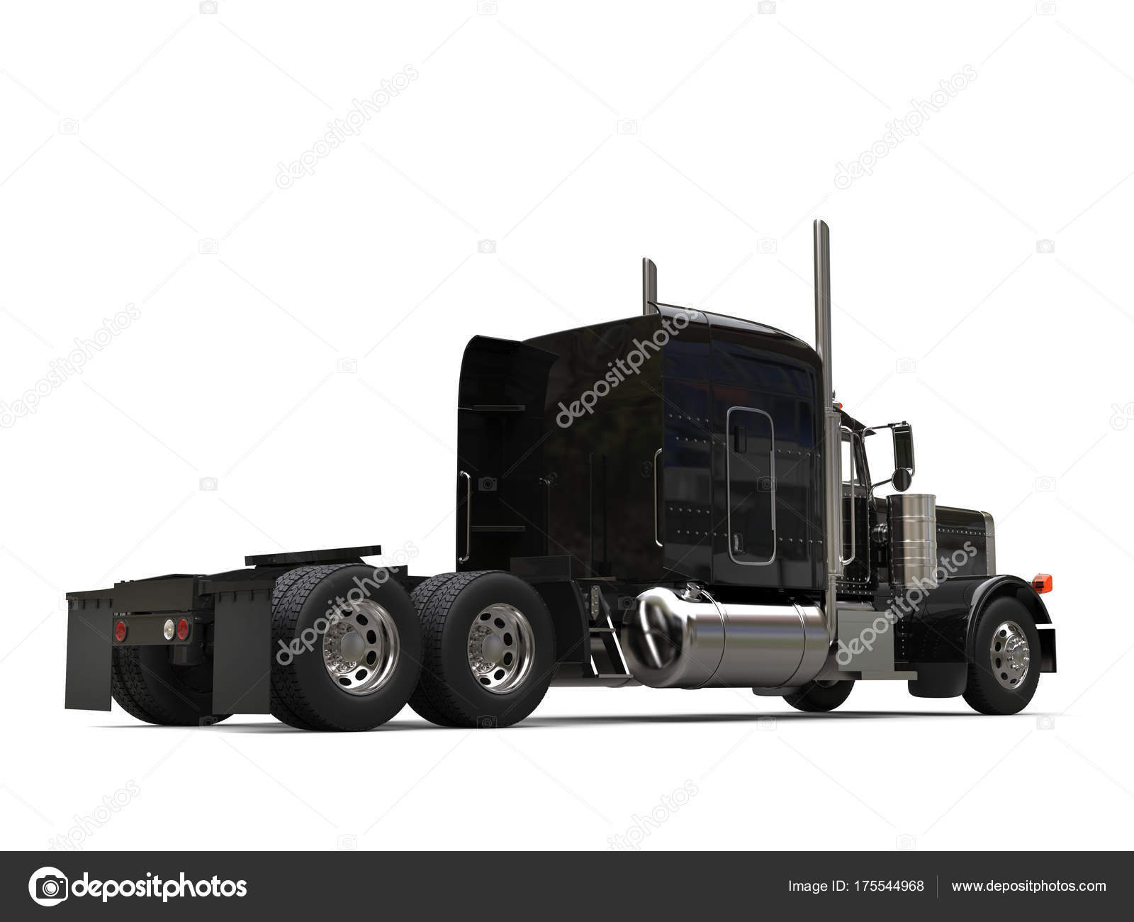 Black Semi Truck