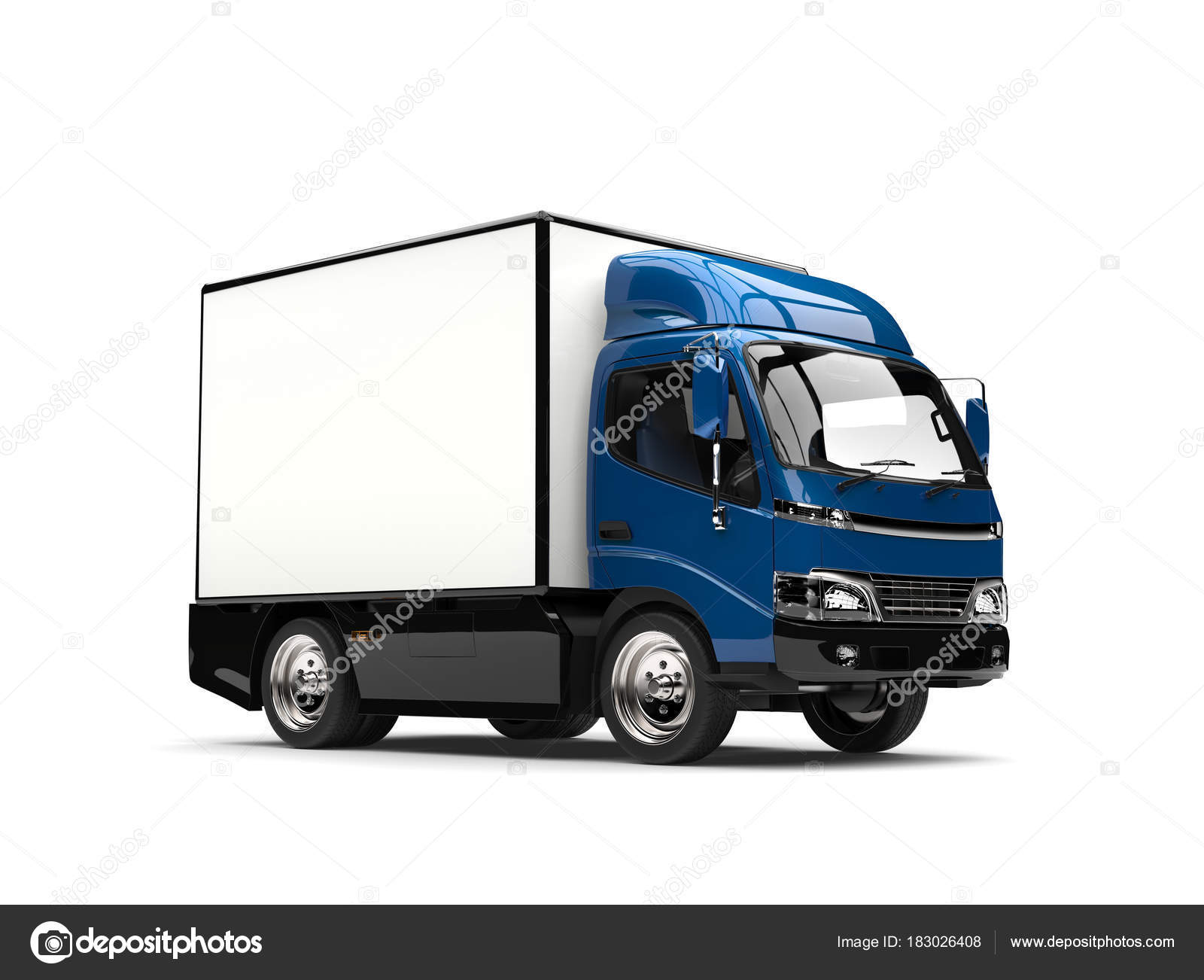 Camión Caja Pequeña Azul: fotografía de stock © Trimitrius #183026408 ...