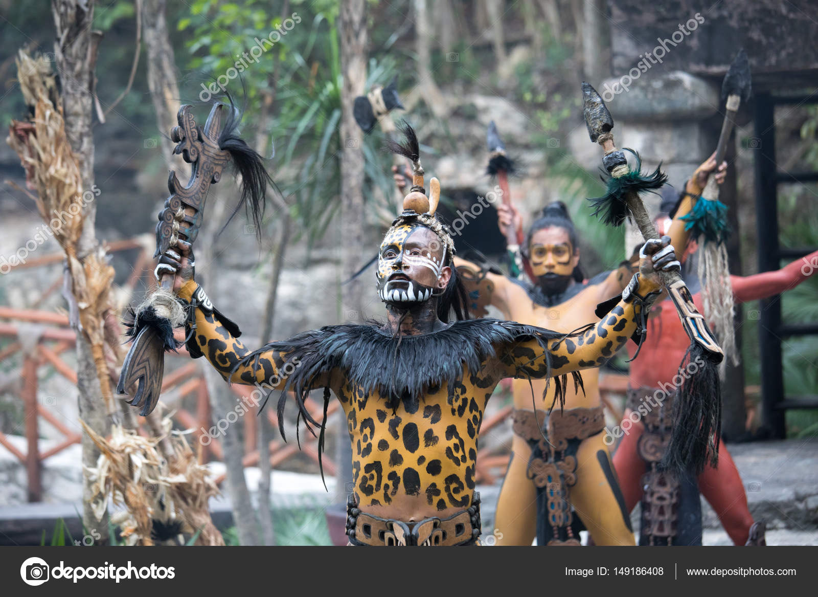 Young Man Dressed In Mayan Costume Stock Editorial Photo © Kertuee 149186408