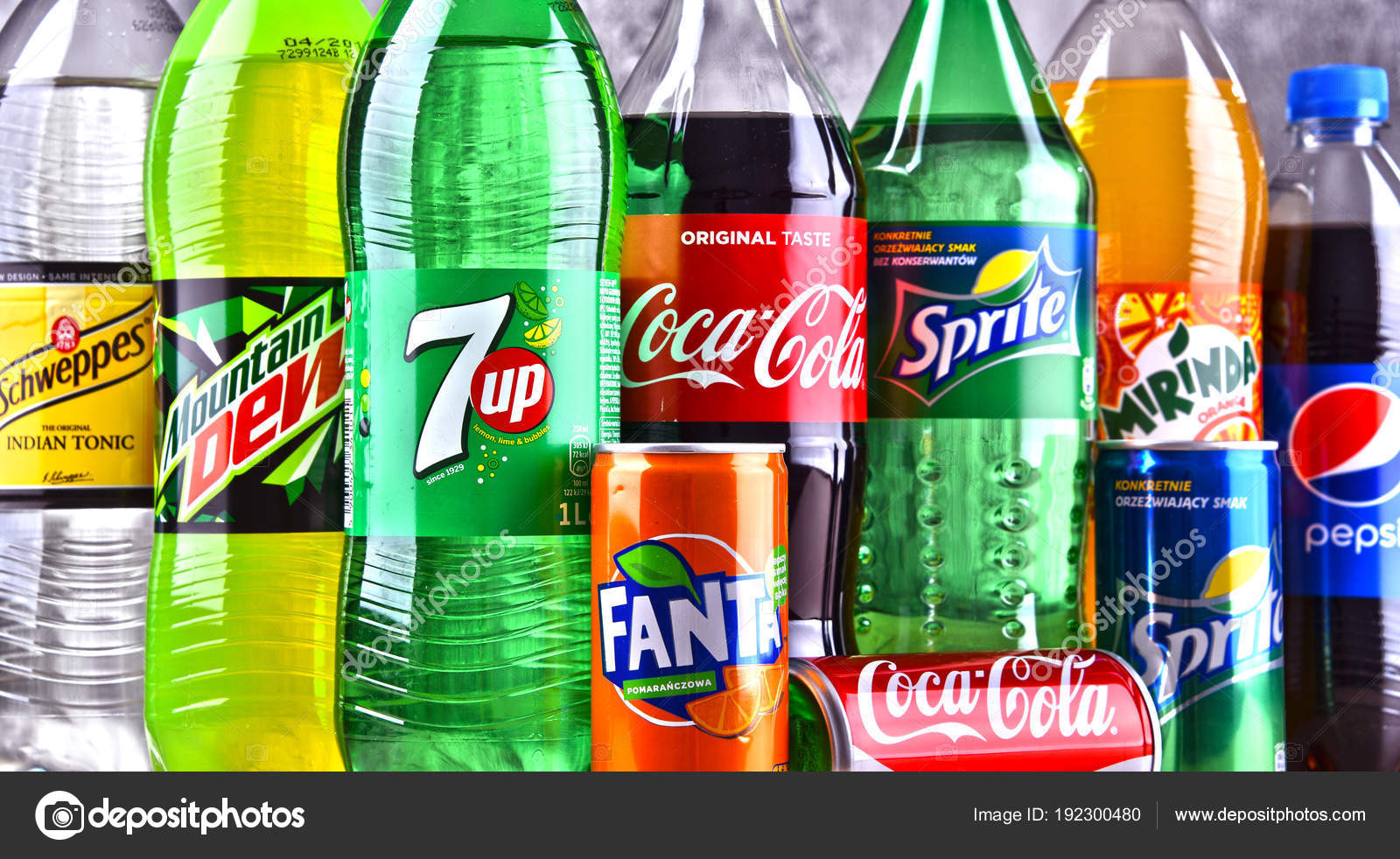 Bottles of global soft drink brands – Stock Editorial Photo ...
