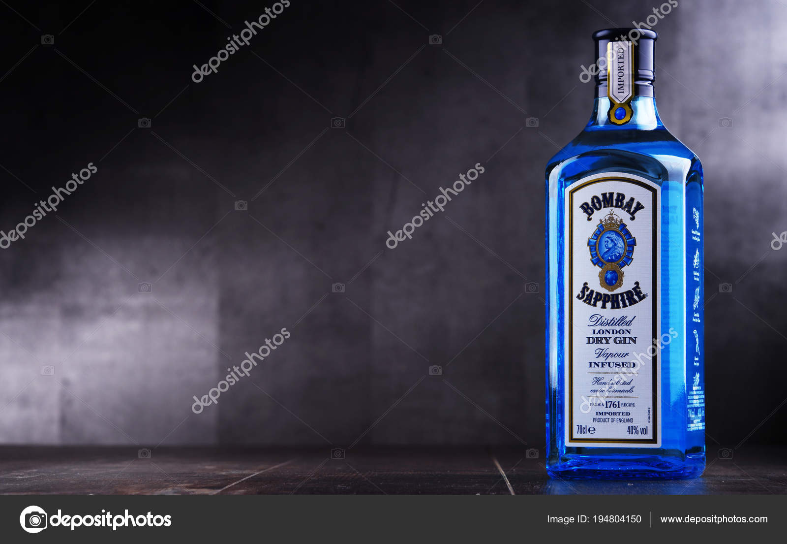 Bottle of Bombay Sapphire gin – Stock Editorial Photo © monticello ...