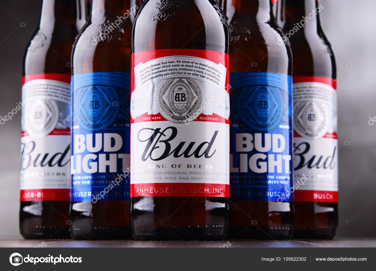 Bottles of Bud and Bud Light beer – Stock Editorial Photo © monticello ...
