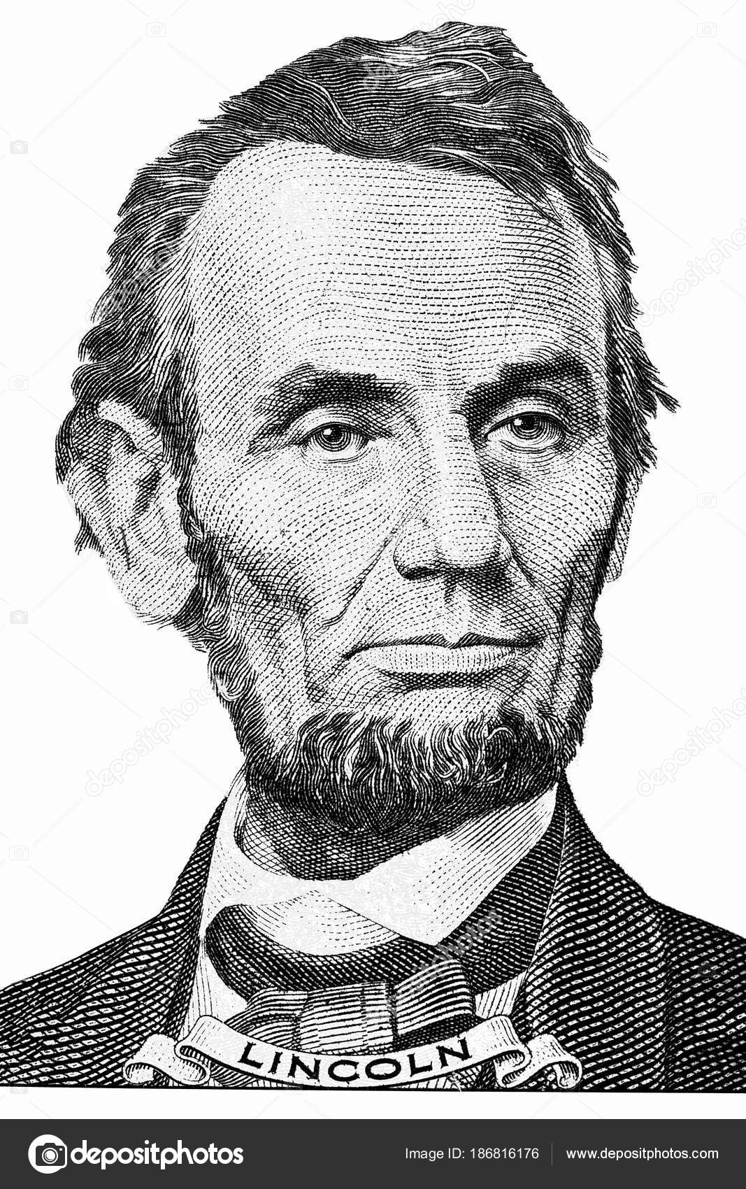 Abraham Lincoln Face Black And White