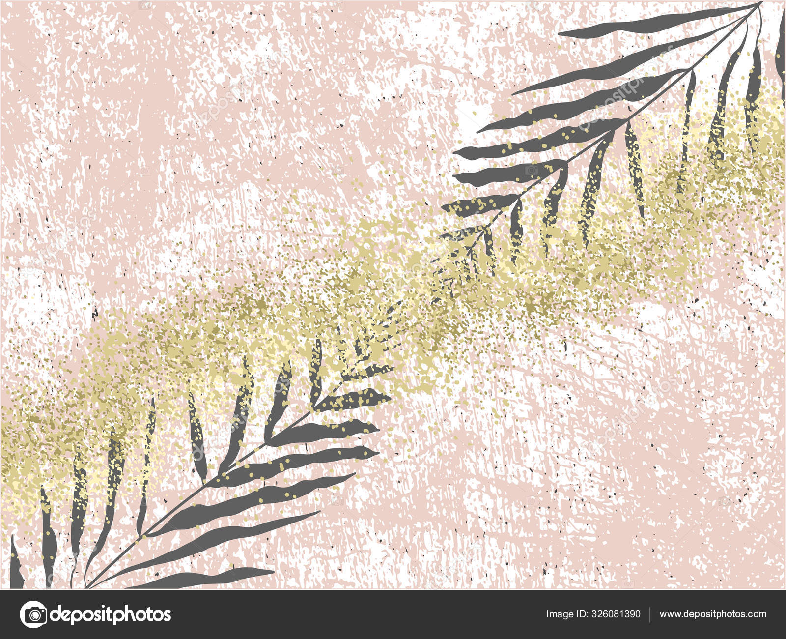 Blush And Gold Background