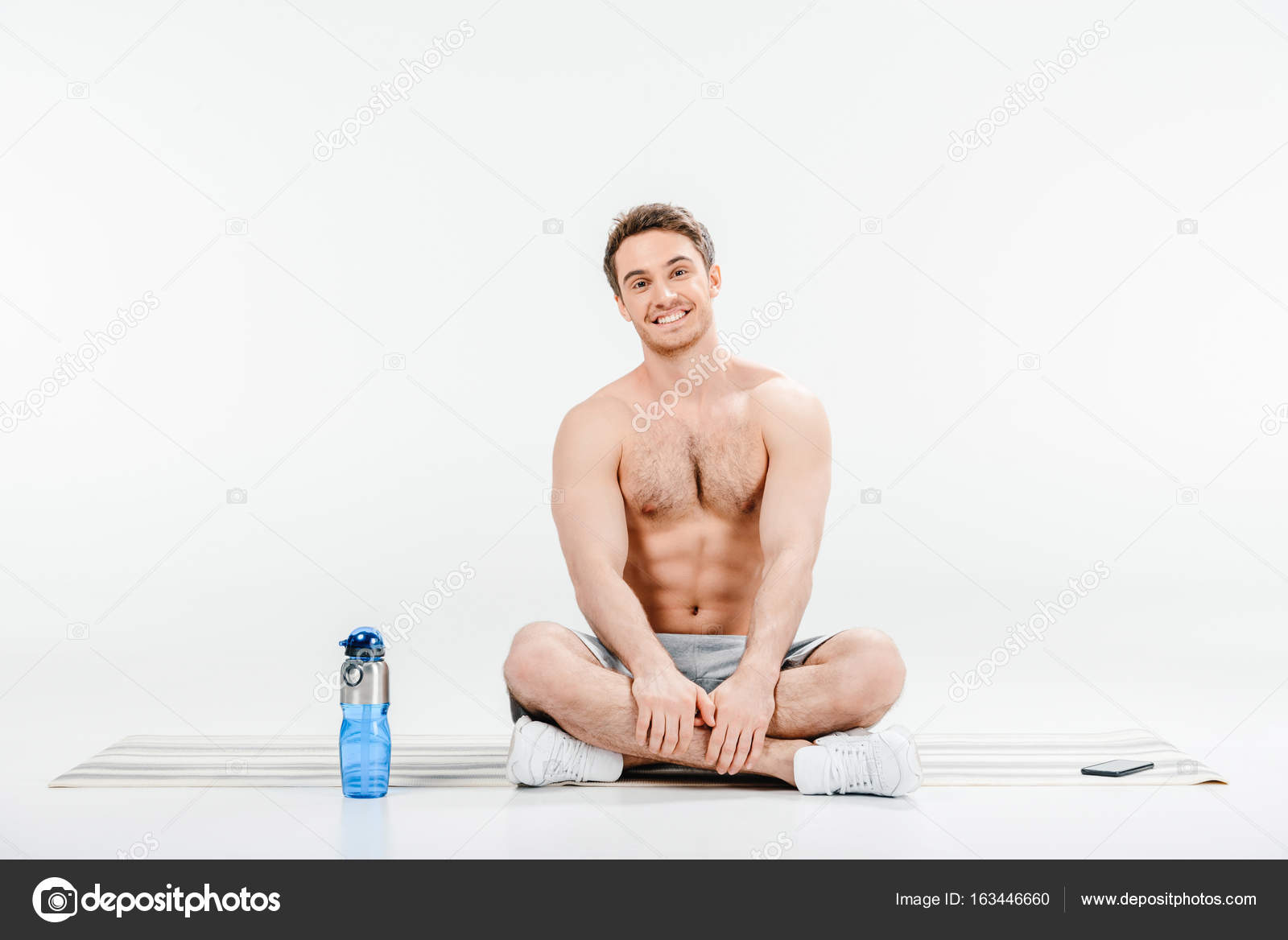 Man relaxing after workout — Stock Photo © DimaGavrish #163446660