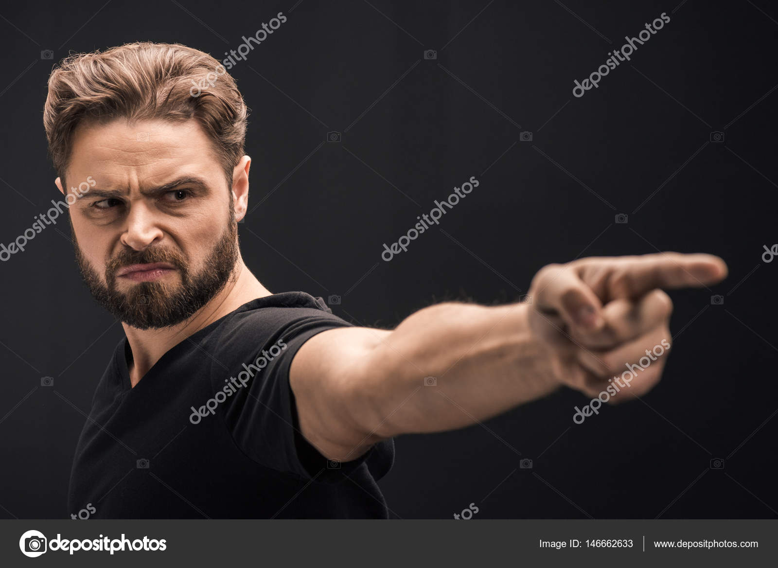 Angry bearded man — Stock Photo © TarasMalyarevich #146662633