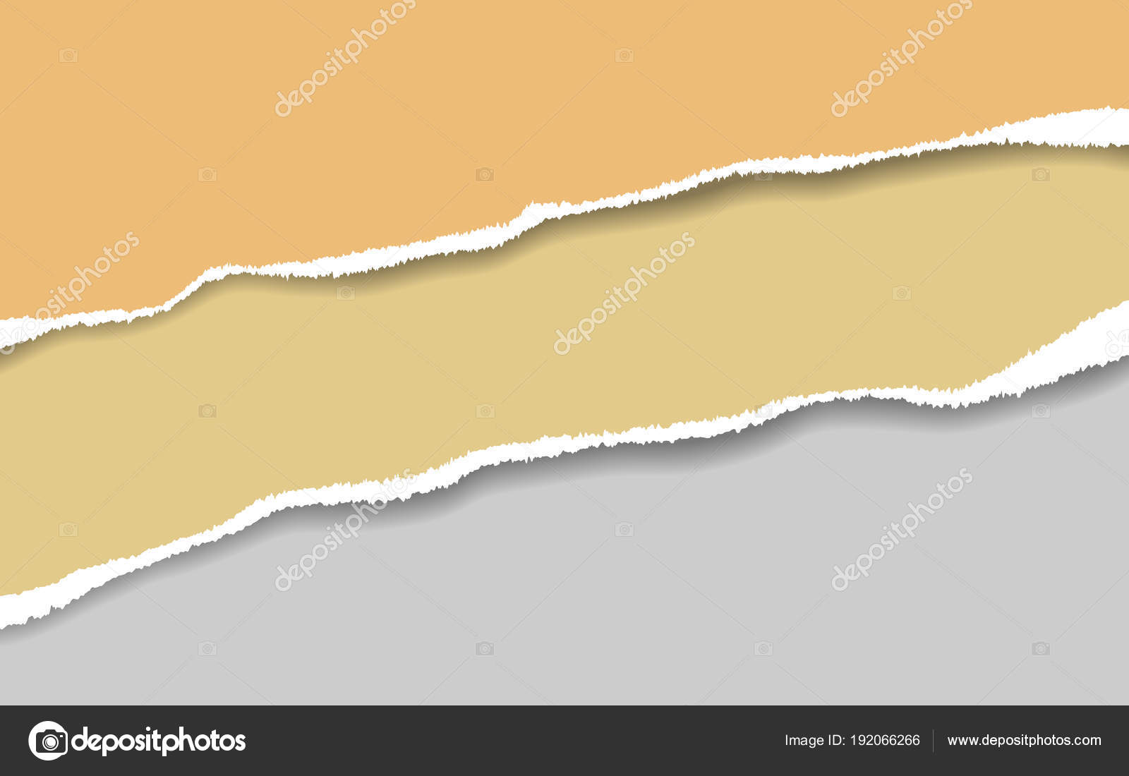 Papel roto. Vector de papel rasgado. el papel estaba rasgado de fondo ...