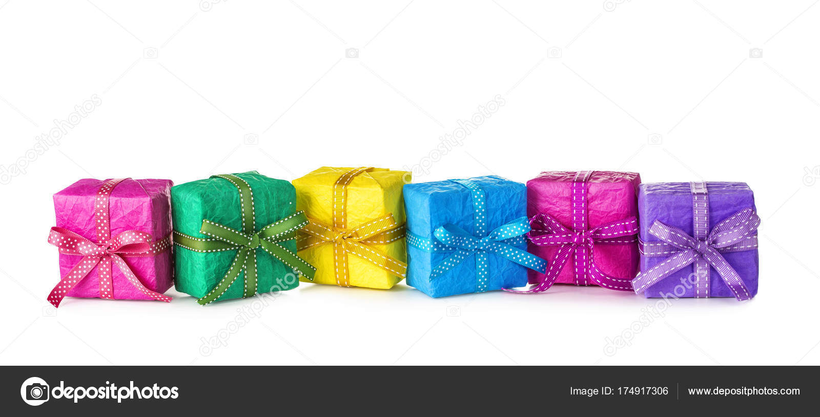 Colorful gift boxes ⬇ Stock Photo, Image by © Elena Schweitzer #174917306