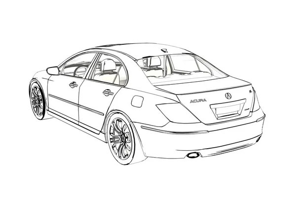 Grafika wektorowa Szkic samochodu, Szkic samochodu obrazy wektorowe ...